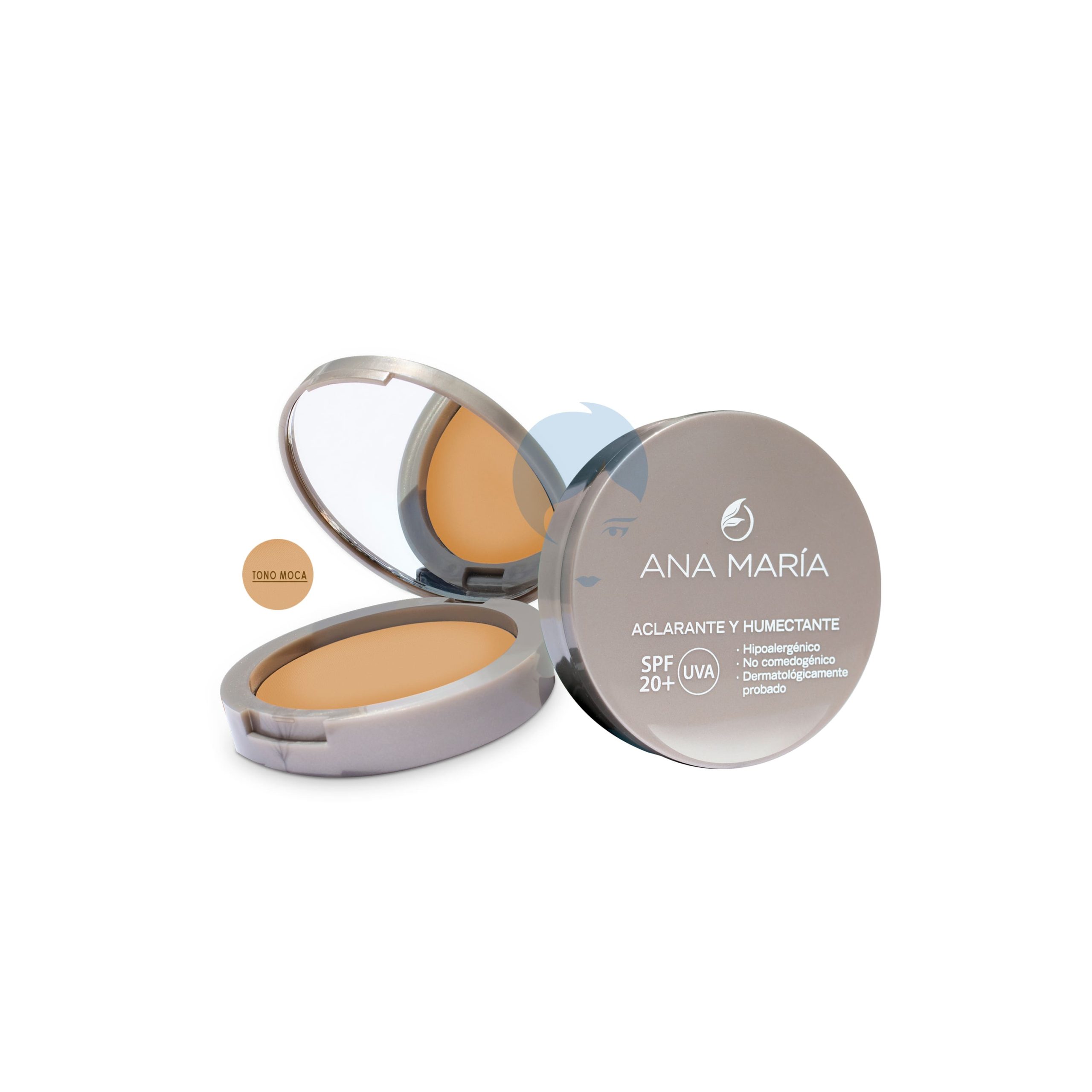 Ana María Polvo Compacto Aclarante Moca X 15Gr - Almacen de Belleza Sandra