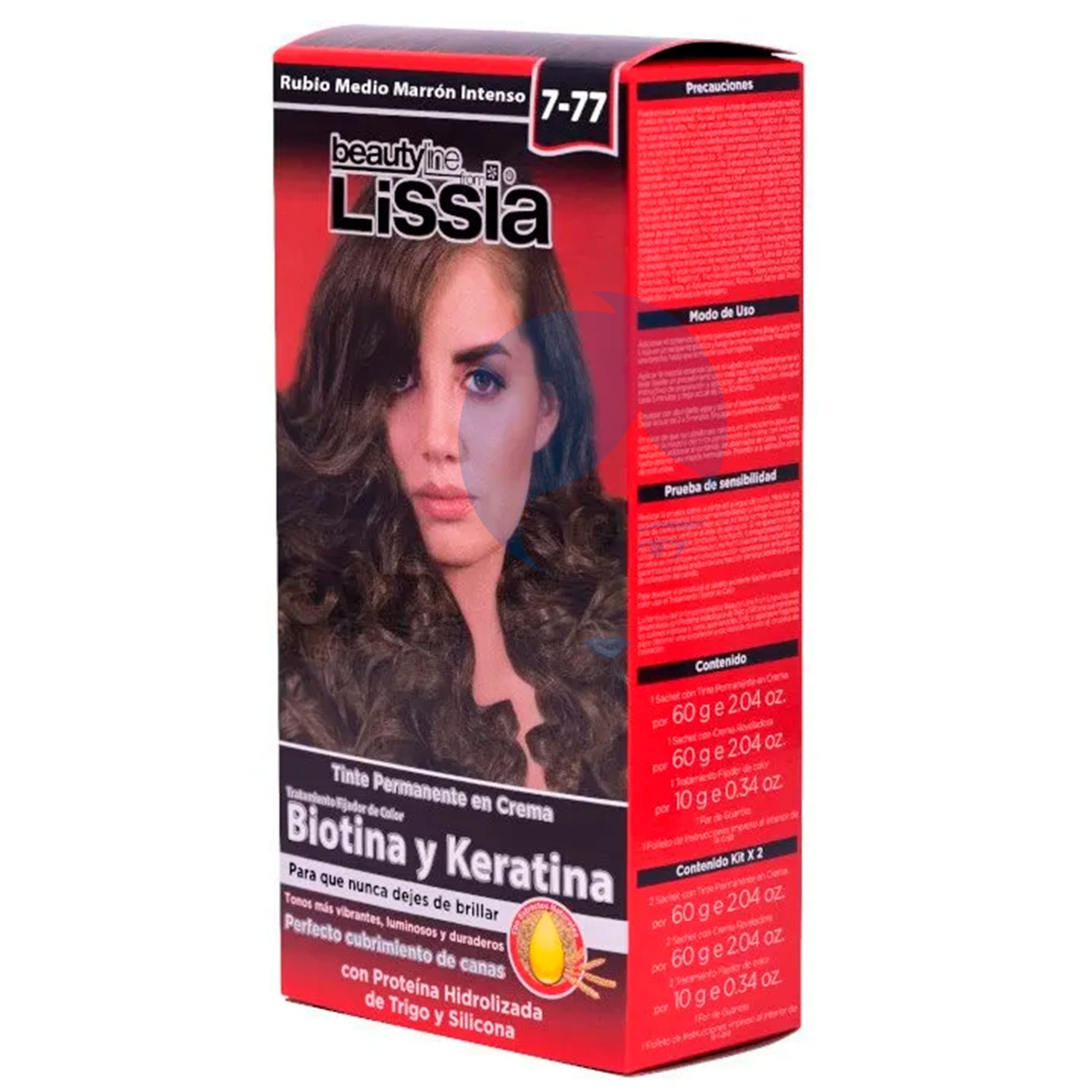 LISSIA KIT TINTE RUBIO M MARRON INTENSO 7-77X 60GR - Almacen de Belleza ...